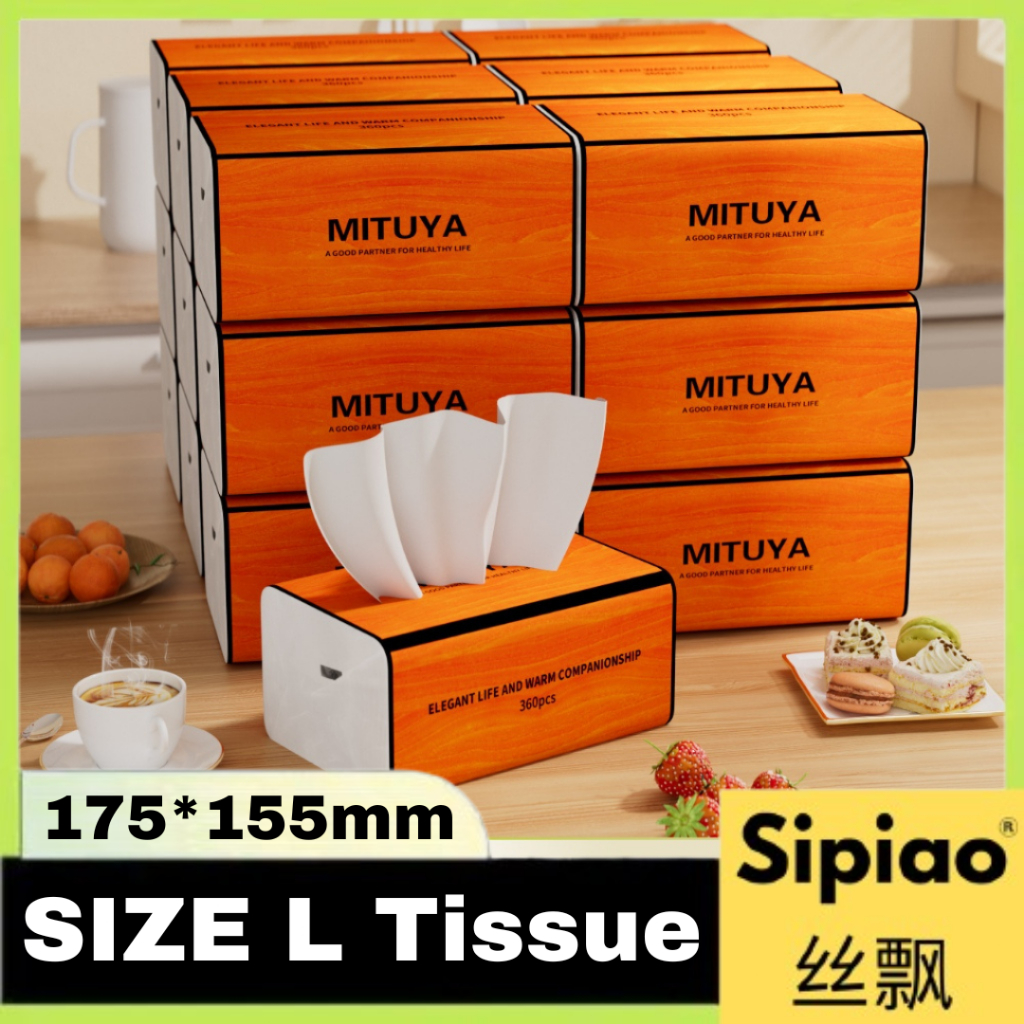 BIG SIZE 360pcs MITUYA Orange tissue facial tissue pocket tissue Botare ...