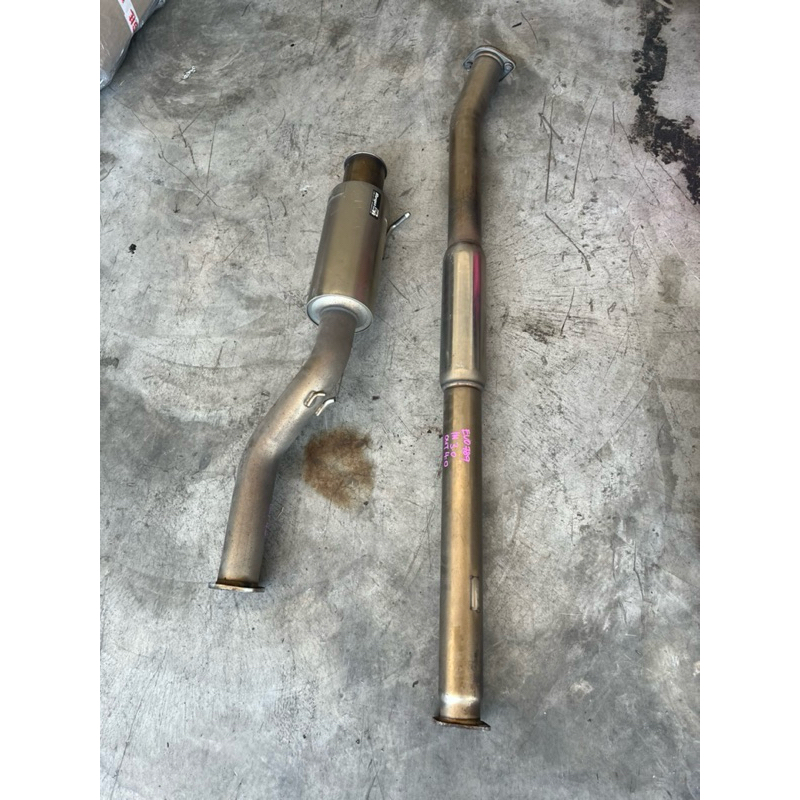 Mitsubishi Lancer Evolution Ekzos Exhaust Regu KakiMotor Muffler CT9A Lancer Evo7 Evo8 Evo9 ...