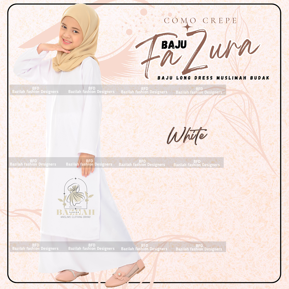 Set Baju Muslimah Budak Labhu Como Crepe Panjang - Alanna Collection ...