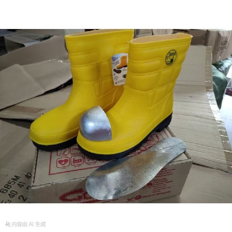 🇲🇾Ready Stock 🇲🇾GOCO STEEL M985 CAP Yellow Boots Safety | Shopee Malaysia
