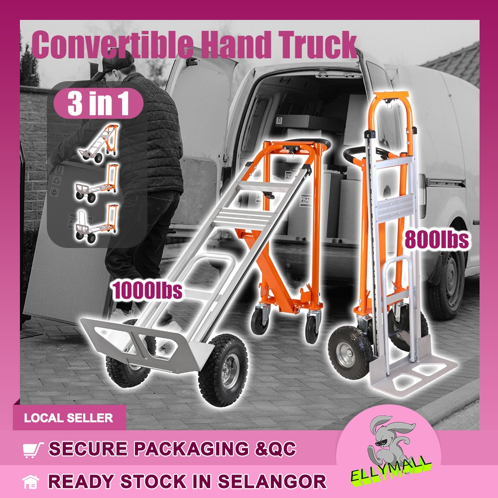 NEW Heavy Duty Folding Trolley Multipurpose Convertible Aluminium HAND ...