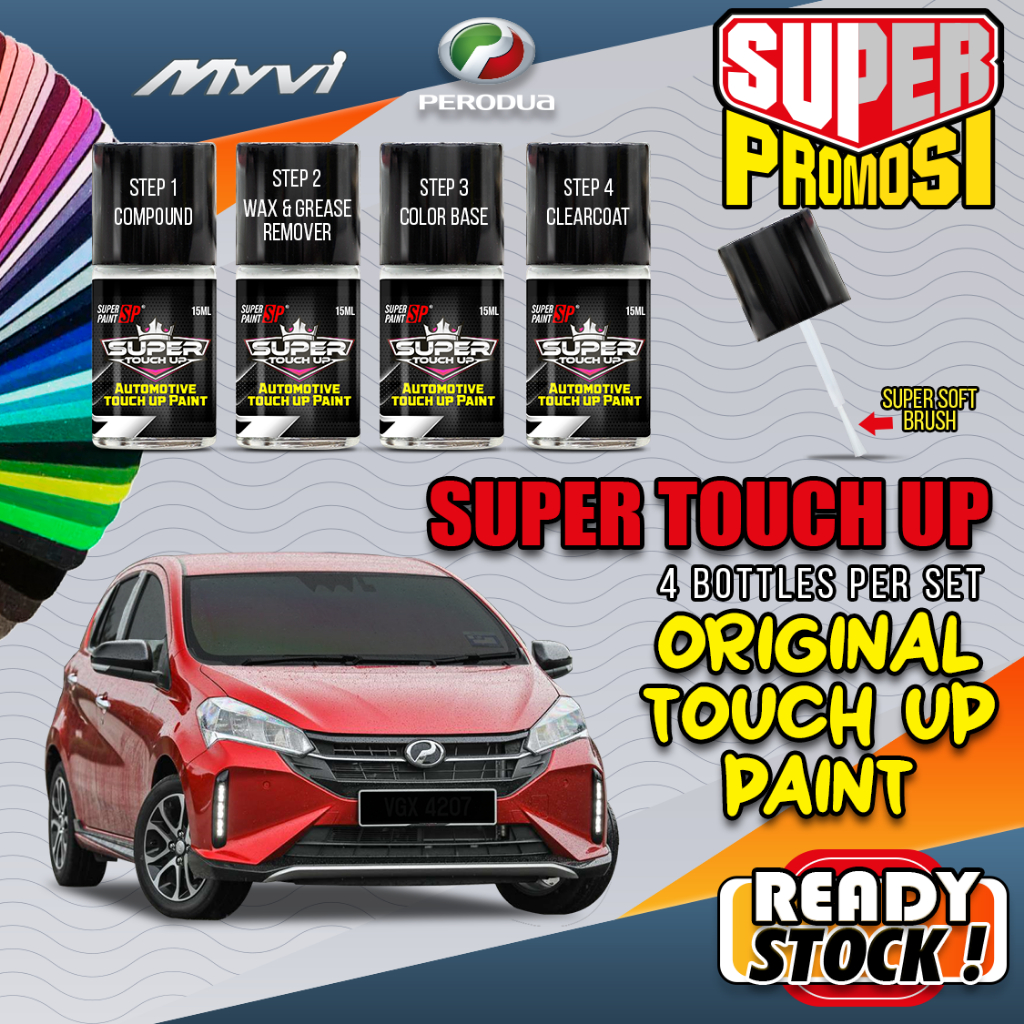 PERODUA MYVI Original Touch Up Combo Set - Touch Up Paint Repair Calar ...