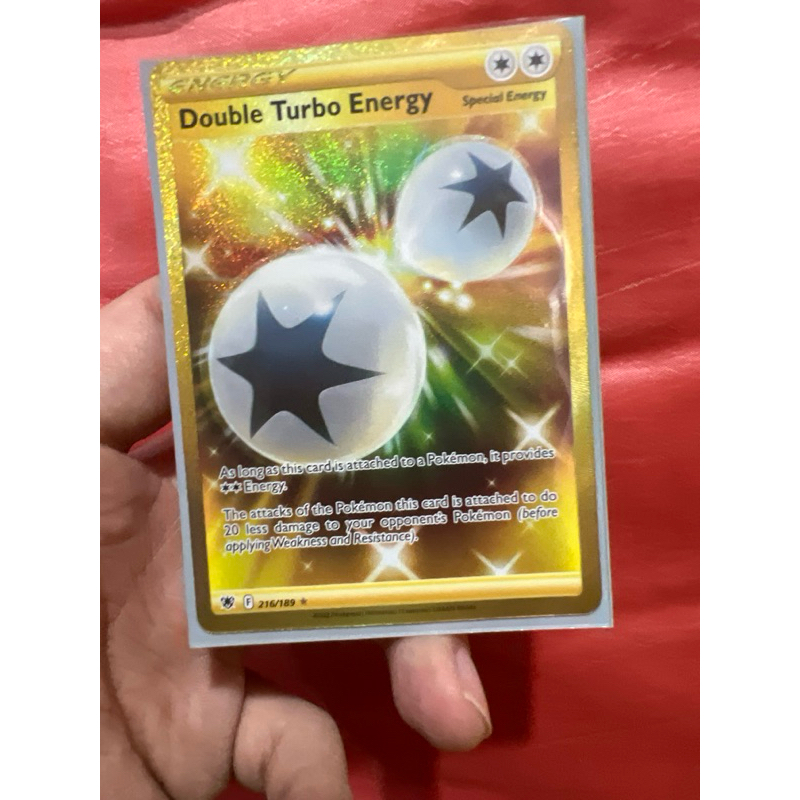 Pokemon Tcg - Double Tourbo Energy Ultra rare Gold | Shopee Malaysia