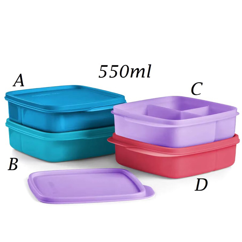 Tupperware Divided Lunch Box (1) 550ml | Shopee Malaysia