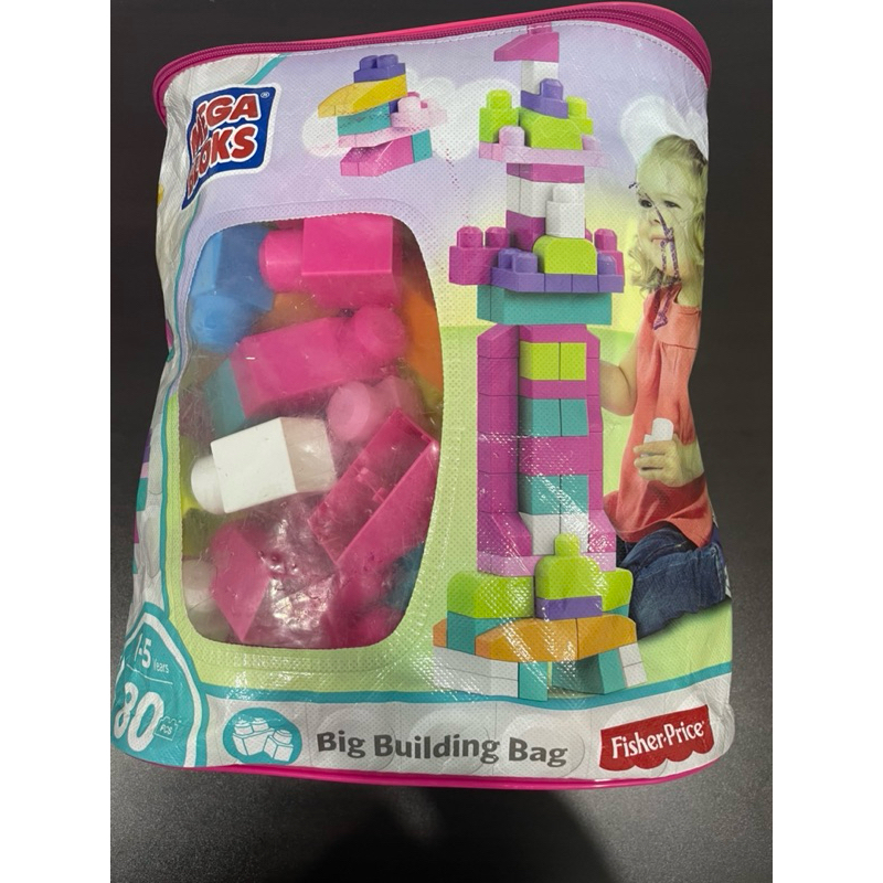 Mega Block First Builders bag pink 80pcs | Shopee Malaysia