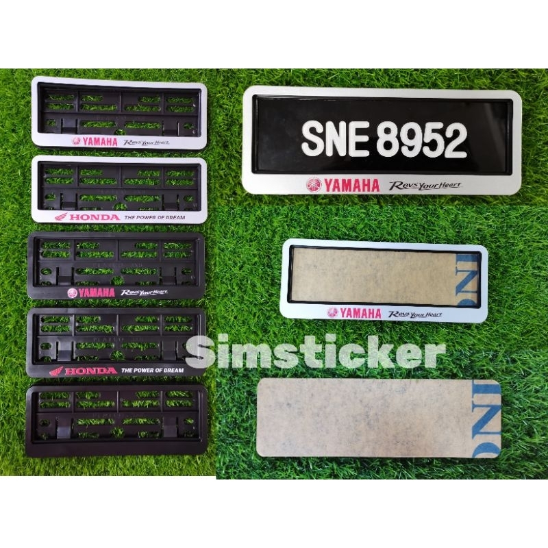 NUMBER PLATE MOTOR HOLDER FRAME DEPAN 3'' X 8'' | Shopee Malaysia