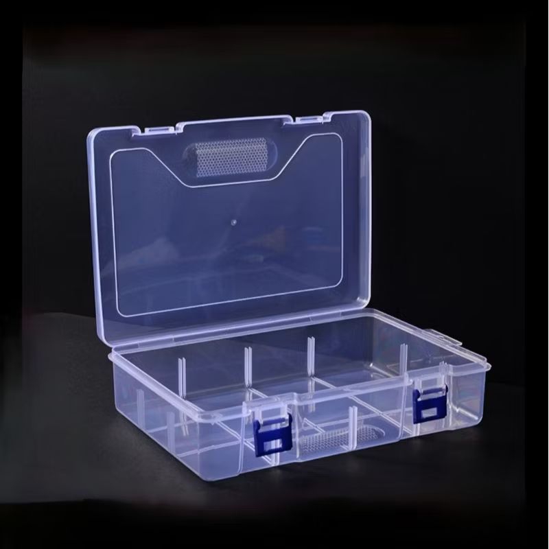 22.5cm*15.5cm*6cm Empty Transparent Large Organizers Storage Box With ...