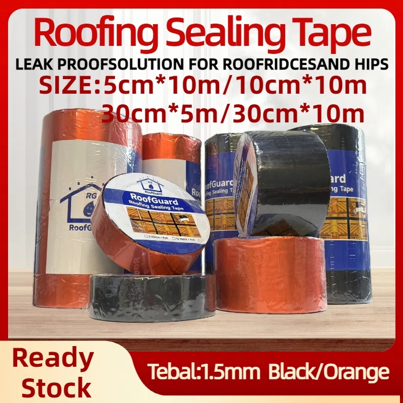 Width 5/10/30cm Self Adhesive Roof Tarp/Bitumen Flashing Tape/Penampal ...