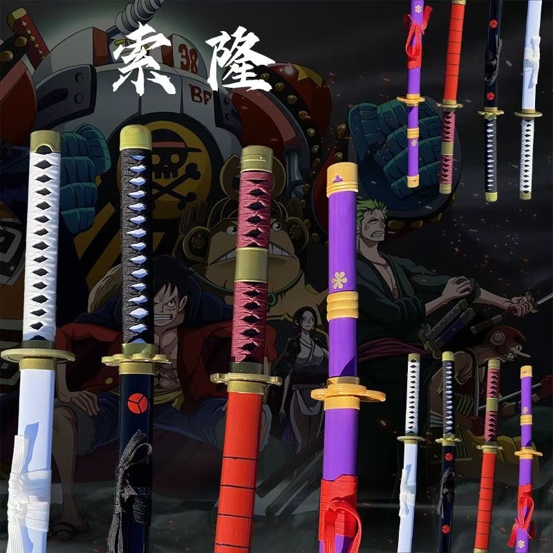 COD One Piece Zoro Sword Toys 104cm Metal Wooden Katana Collection ...