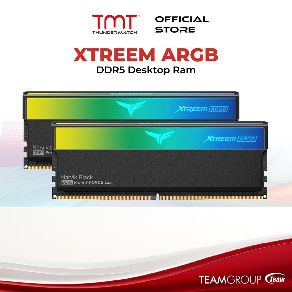 Team Group XTREEM ARGB DDR5 Desktop RAM Kit (16GBx2) 7200MT/s | Shopee ...