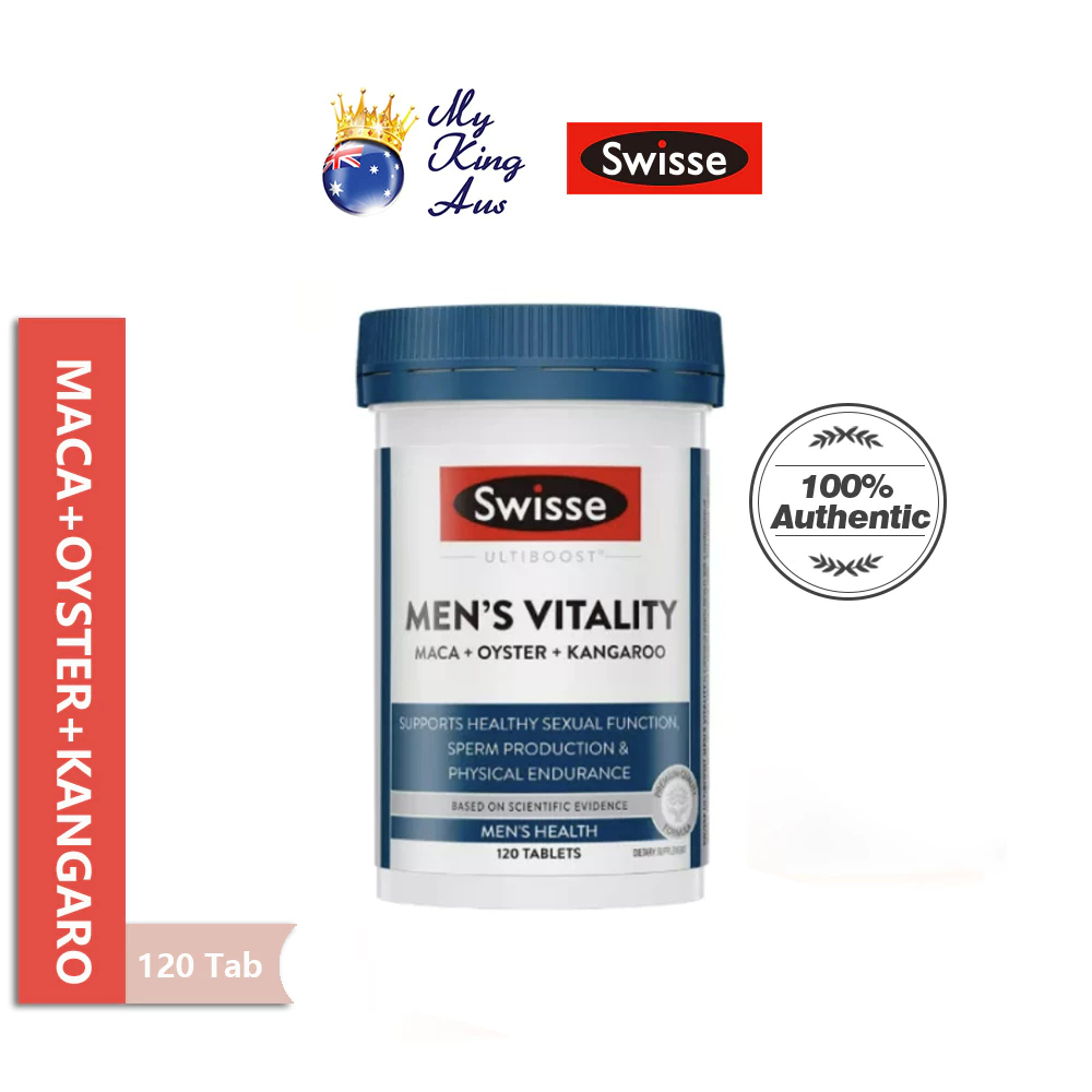 Swisse Ultiboost Men's Vitality Maca+Oyster+Kangaroo 120 Tablets ‌Dikilangkan ‌di Australia ...