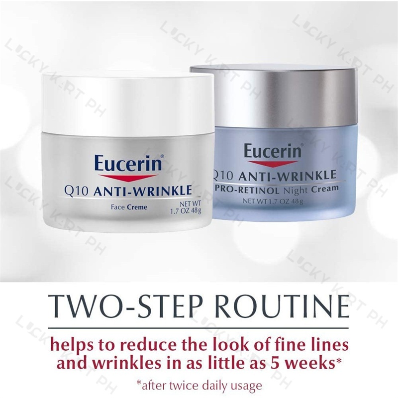 Eucerin Q10 Anti-Wrinkle Face Cream 48g Pro Retinol Night Cream 48g ...