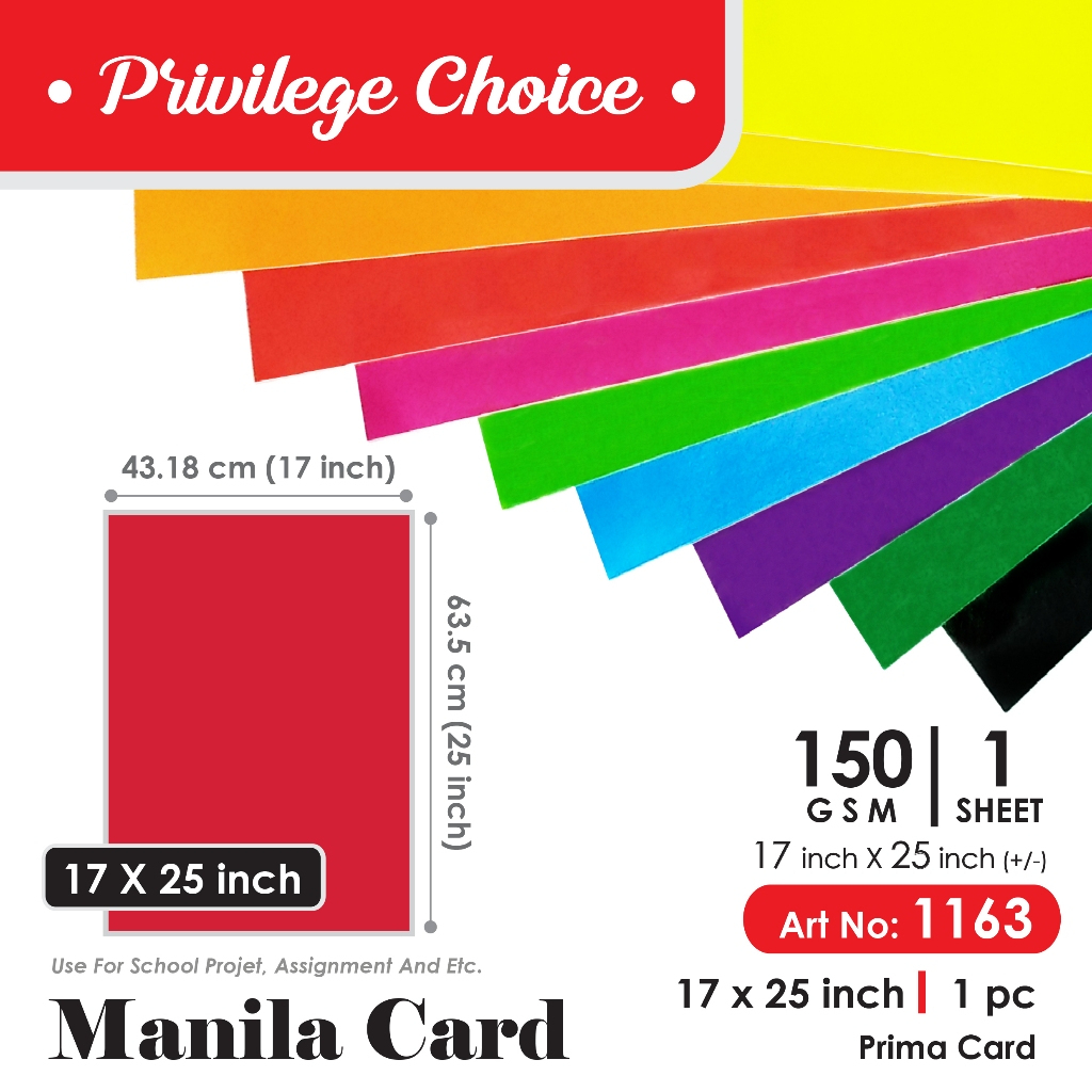 150gsm Manila Card Bright Cyber Colour / Kad Manila / Kad Saiz Besar / Prima Card | Shopee Malaysia