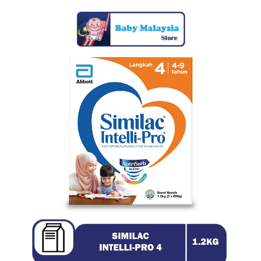Similac Intelli-Pro Step 4 Growing Up Milk Formula (1.2kg) | Shopee ...