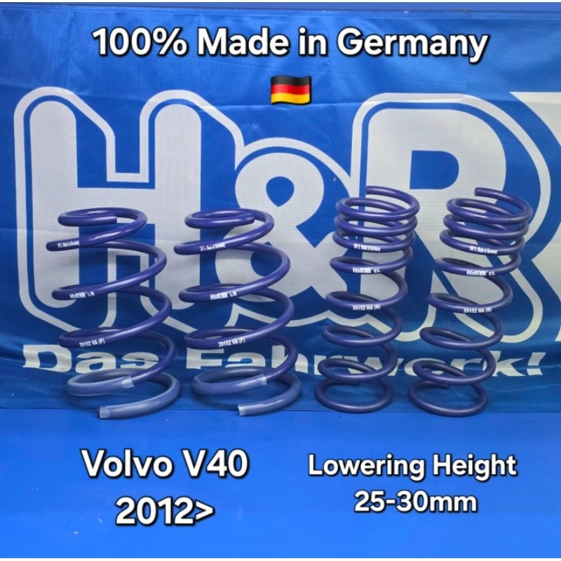 Volvo V40 2012> - H&R Sport Springs | Shopee Malaysia
