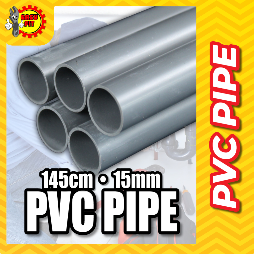 Easyfit 15MM GREY PVC PIPE / PAIP AIR PVC | Shopee Malaysia