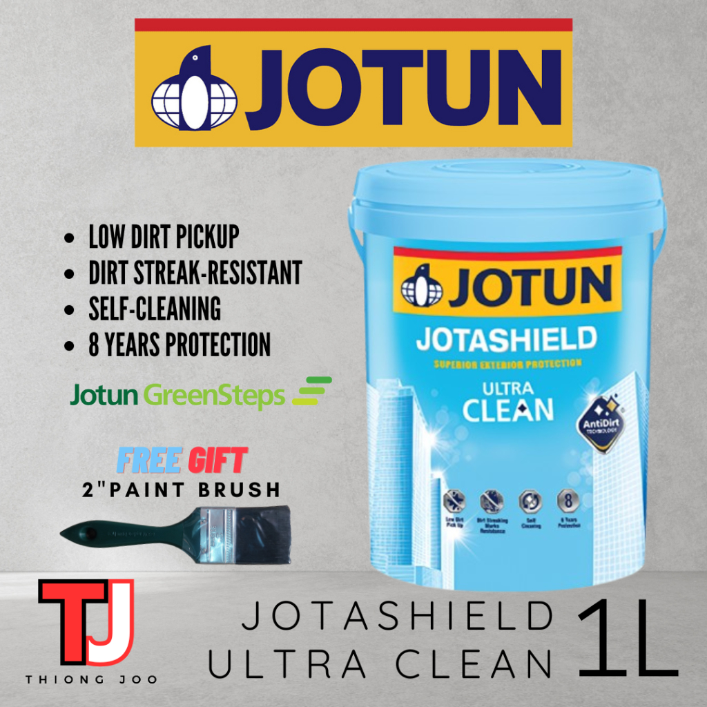 JOTUN (0001-2999) JOTASHIELD ULTRA CLEAN EXTERIOR 1L | Shopee Malaysia