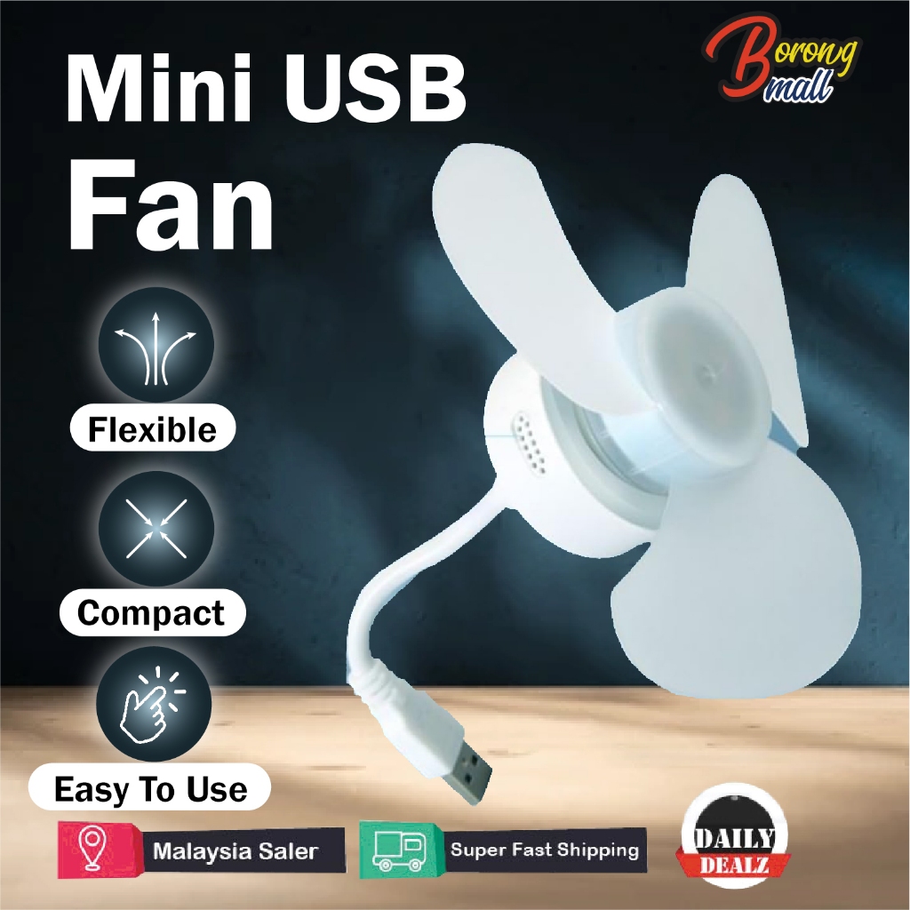 USB Fan DC5V Ceiling Fan 360 Degree Adjustment Low Noise Electric Fan ...