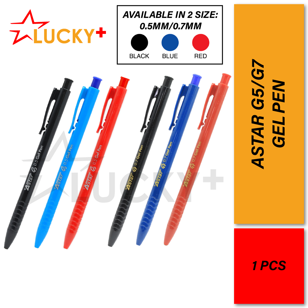 Astar G5/G7 Gel Pen (0.5mm/0.7mm)(1'pcs) | Retractable Gel Pen / Pen ...