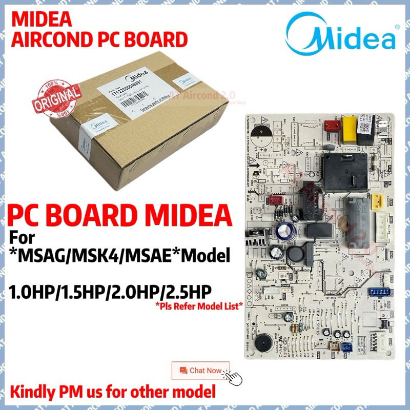 [ORIGINAL] MIDEA AIRCOND PCB 1.0hp 1.5hp 2.0hp 2.5hp PC BOARD MSAG-10 ...