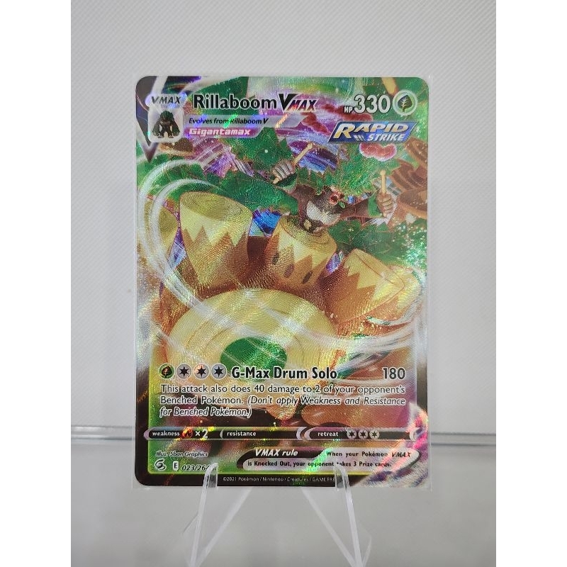 2021 Rillaboom VMax Card (Rare Holo) | Shopee Malaysia