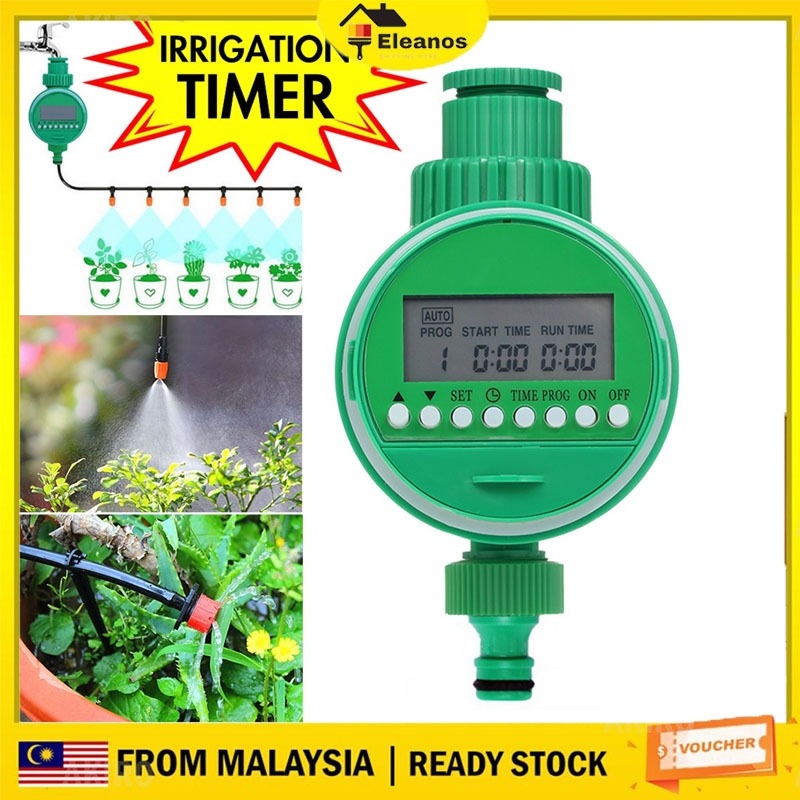 READY Automatic Water Timer Garden Irrigation Timer with LCD Display ...