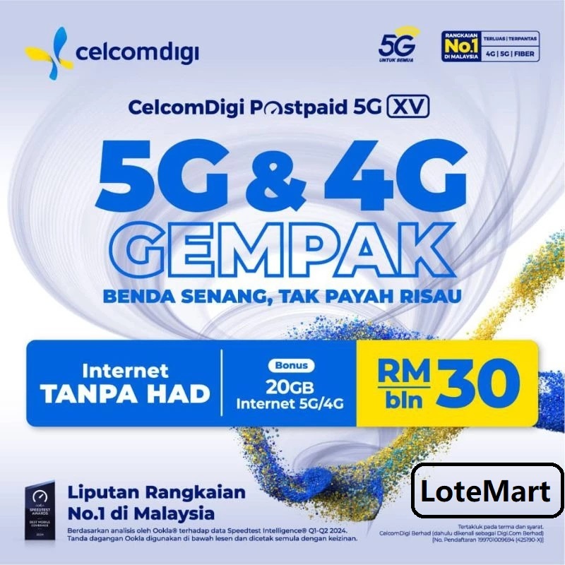 [ReadyStock] CELCOMDIGI POSTPAID 5G XV NEW PLAN - COVERAGE DIGI ...