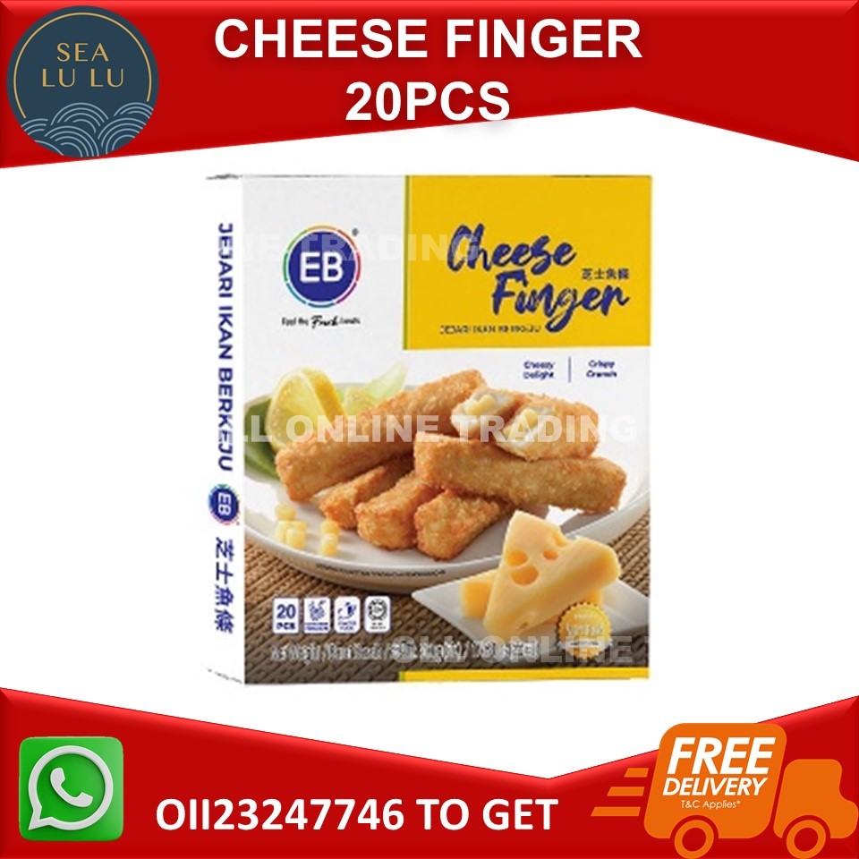 EB CHEESE FINGER 500G 20PCS EB 芝士鱼条 20PCS 500G (HALAL) 🚚 FREE DELIVERY ...