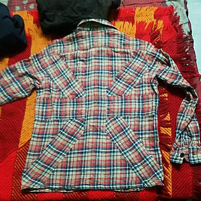 KEMEJA FLANNEL LONG SLEEVE PAUL SMITH PIT 20 LABUH 27 INCI RARE DESIGN ...