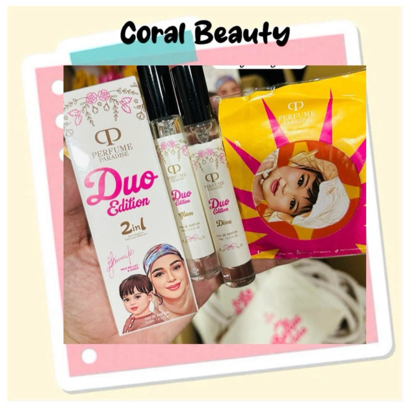 Perfume paradise duo edition diva glam bellaz x wara wangian | Shopee ...