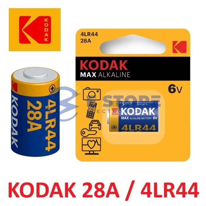 Genuine KODAK MAX 28A (4LR44) Super Alkaline Battery 6V | Shopee Malaysia