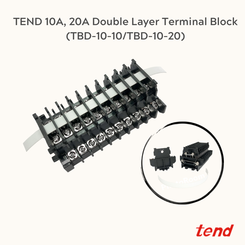 TEND 10A, 20A Double Layer Terminal Block (TBD-10-10/TBD-10-20 ...