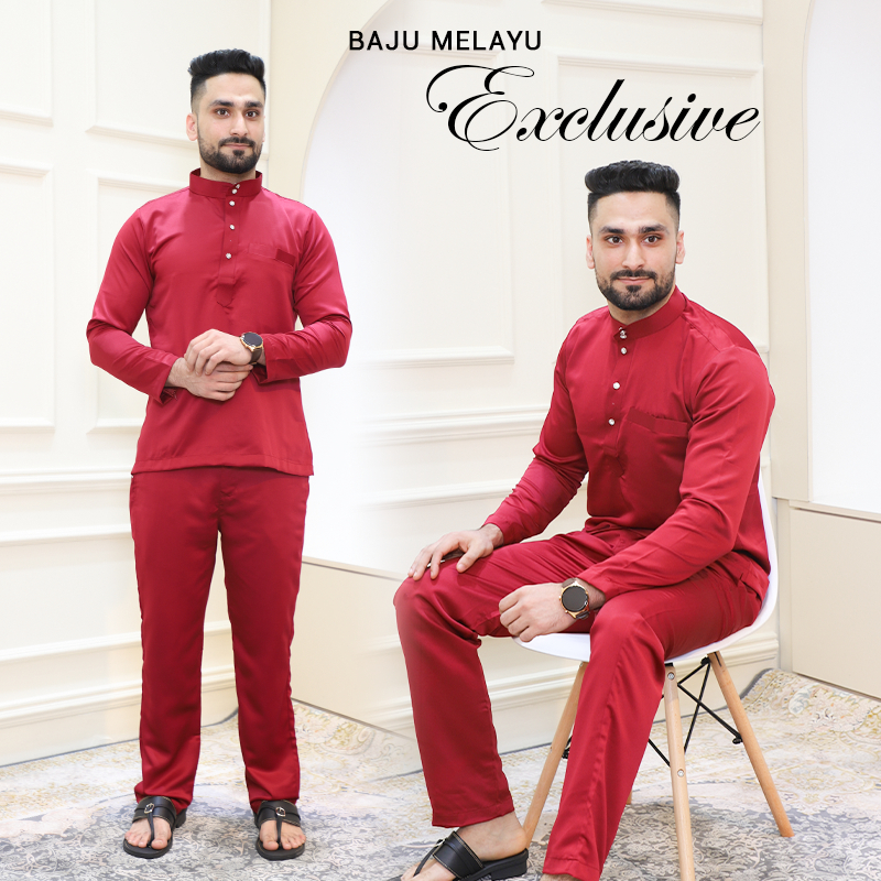 BAJU MELAYU EXCLUSIVE - MODERN SLIM FIT (DEWASA SIZE XS - 3XL) | Shopee ...