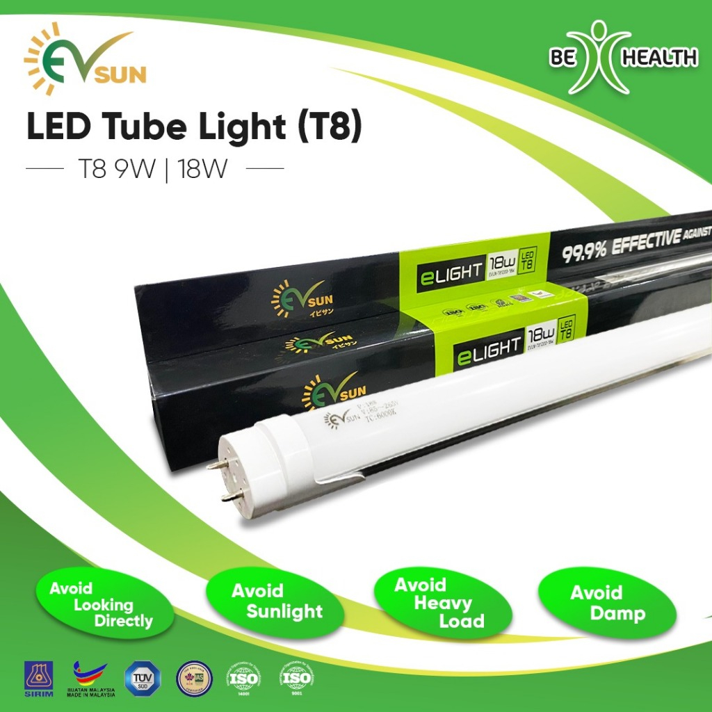 EV SUN LED TUBE LIGHT 9W | Shopee Malaysia