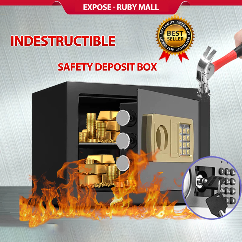 Safe Box Safety Box Security Lock Cash Box All Steel Digital Electronic ...