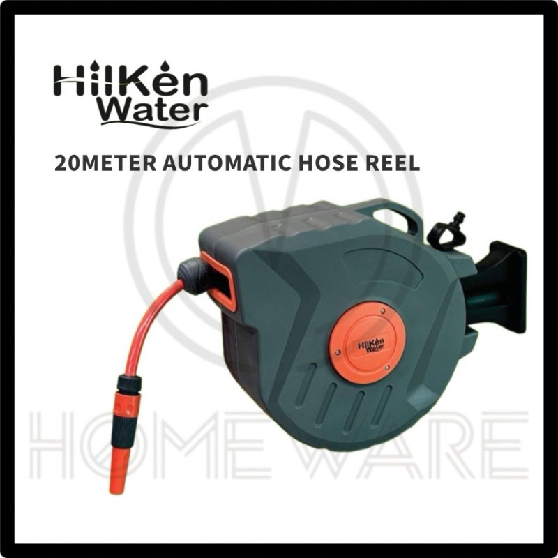 HOSE REEL AUTOMATIC 20Meter / HILKEN AUTOMATIC HOSE REEL | Shopee Malaysia