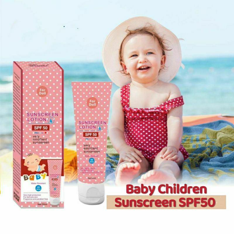 50g Premium Baby Kids Children Sunblock Sunscreen SPF50 Facial Body ...