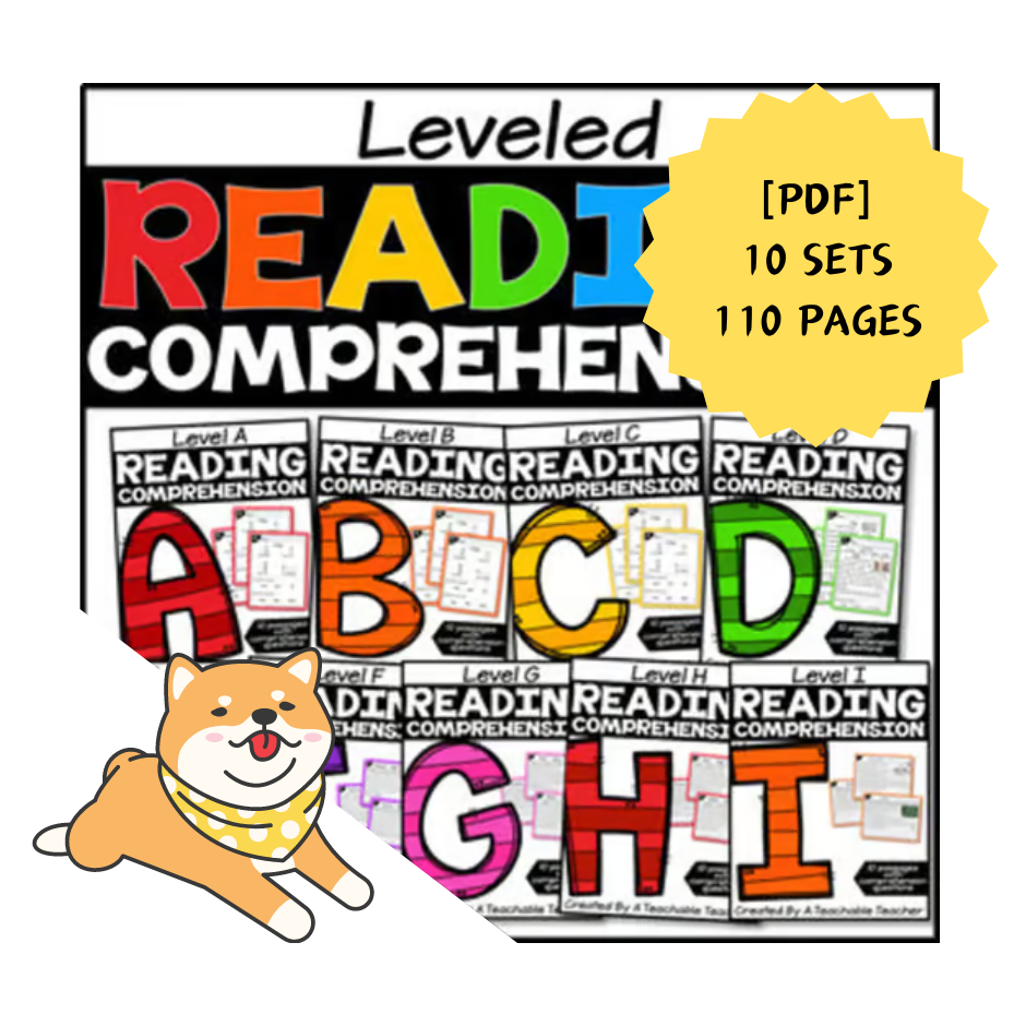 A656 – [PDF] Leveled Reading Passages with Comprehension Questions A-I ...