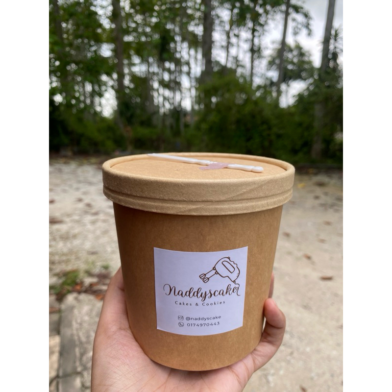 Brownies Bucket Naddyscake FREE dipping hazelnut chocolate | Shopee ...