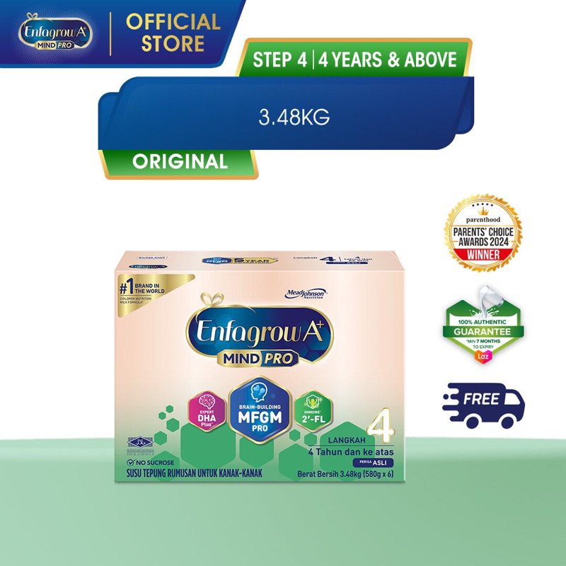 Enfagrow A+ MindPro 2FL Step 4 Original/Vanila- 1.65kg/3.48kg (Milk ...