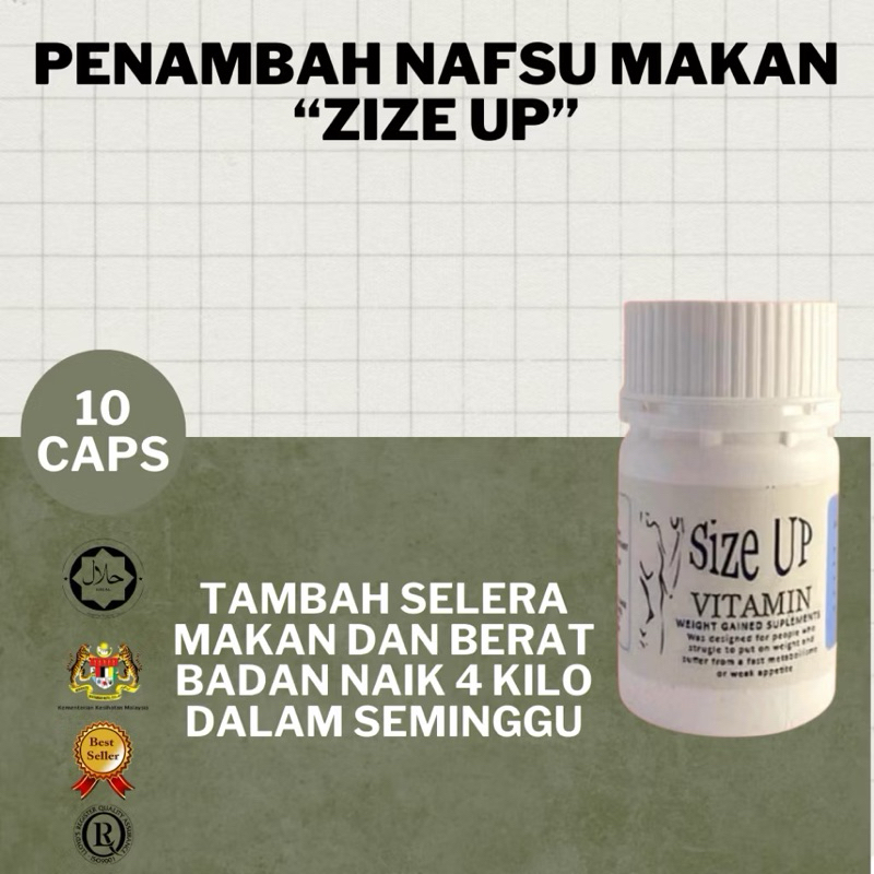 SIZE UP UBAT GEMUK VITAMIN PENGGEMUK HERBAL PENAMBAH BERAT BADAN ...