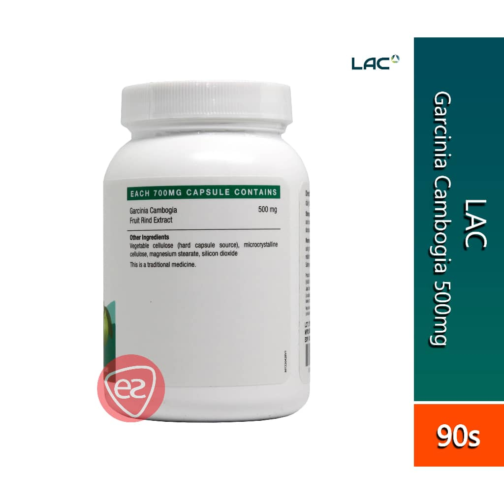 LAC Garcinia Cambogia 500mg Vegetable Capsule 90s | Shopee Malaysia
