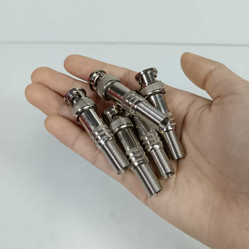 CCTV BNC spring type adapter video input connector male type to coaxial ...