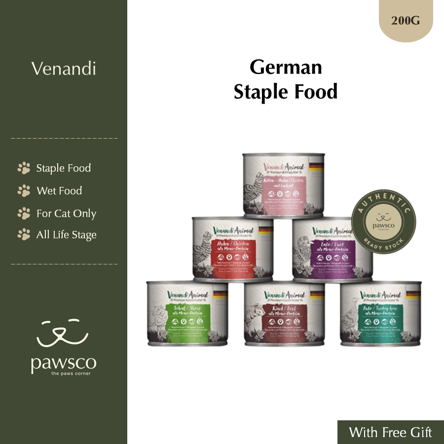 Venandi Makanan Basah Kucing / Venandi Cat Staple Wet Food 200g / 德国 ...