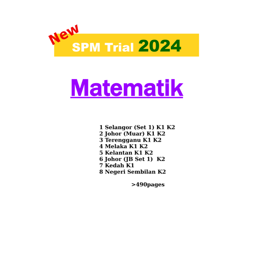 Printing & Binding Kertas SPM Percubaan Saiz A5 Matematik Sains Fizik ...