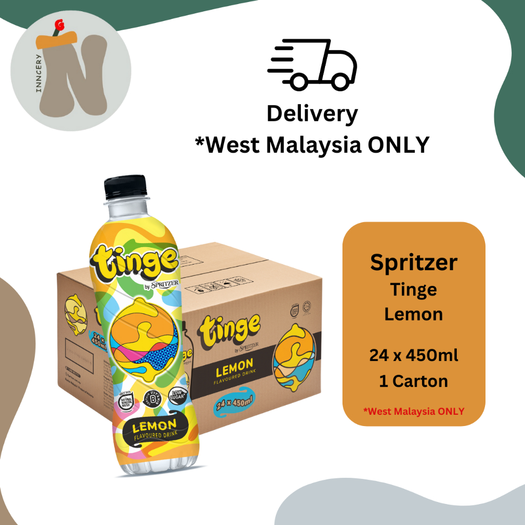 Spritzer Tinge Lemon 24 x 450ml | Shopee Malaysia