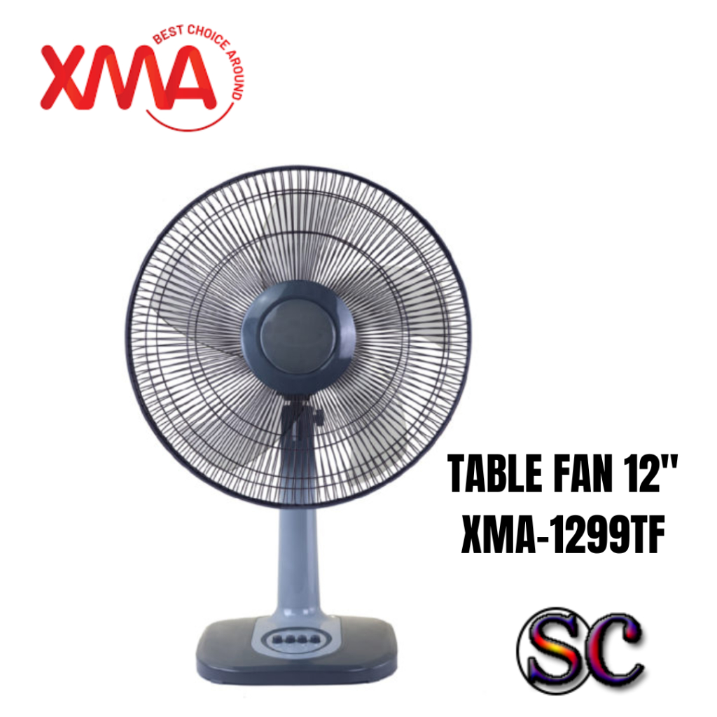 XMA TABLE FAN 12" XMA-1299TF | Shopee Malaysia