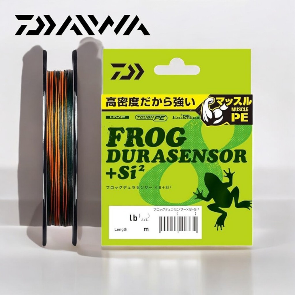 DAIWA PE Line UVF Frog Dura Sensor x8+ Si2 49-79lb. (#3-6) 150m Battle DeepGreen with color ...