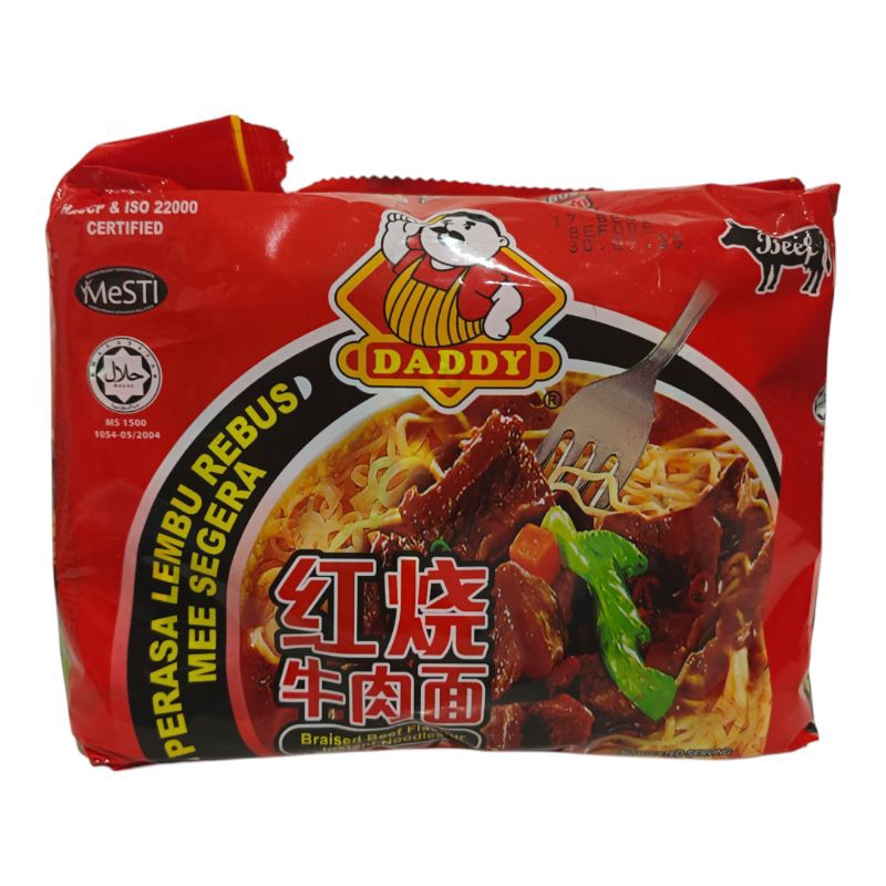 Mee Daddy Perasa Lembu Rebus Mee Segera 90gm×5 pcs | Shopee Malaysia