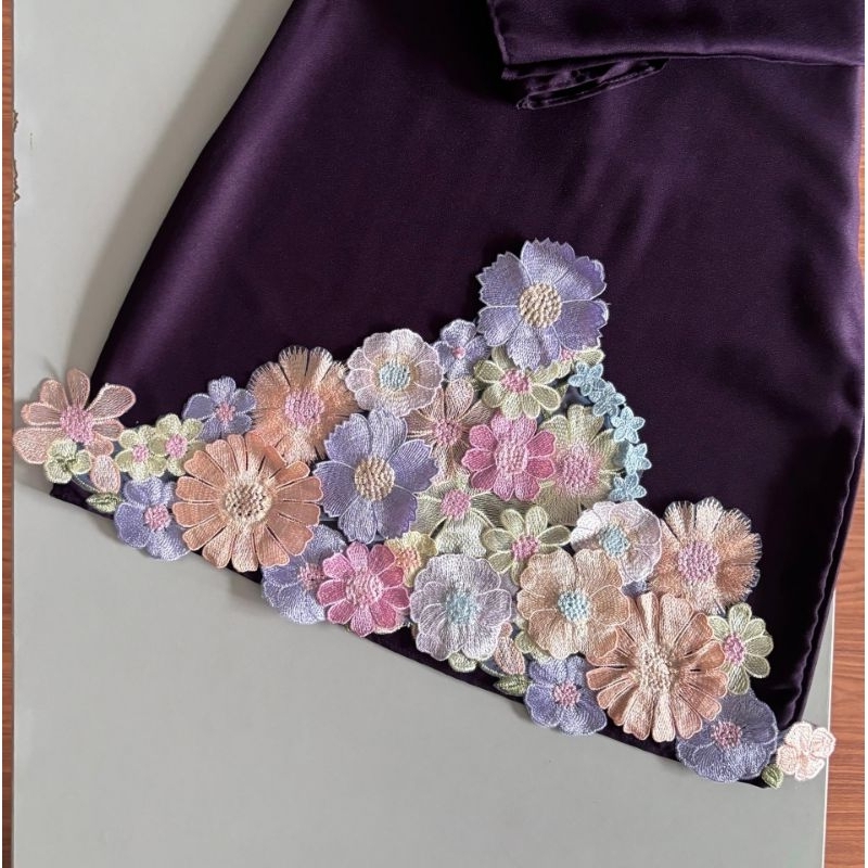 LIMITED QUANTITY, latest design. bunga sulam 3D embroidery. special ...
